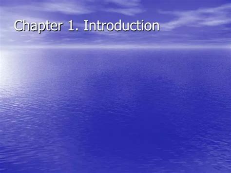 ppt chapter 1 introduction powerpoint presentation free download