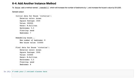 Solved 6 2 Add Instance Variables To The Building Class