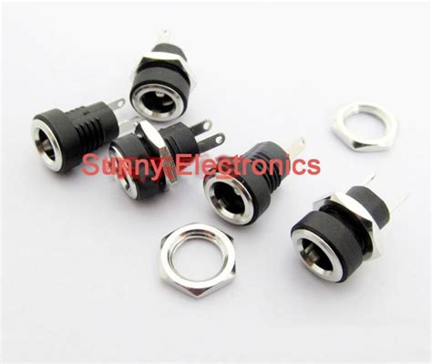 A V For DC Power Supply Jack Socket Female Panel Mount Connector Mm Mm Plug