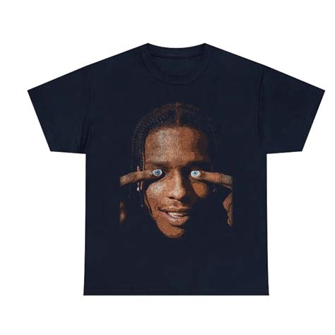 Camiseta Básica Asap Rocky Big Face Rap Saoko
