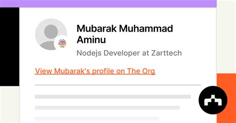 mubarak muhammad aminu nodejs developer at zarttech the org