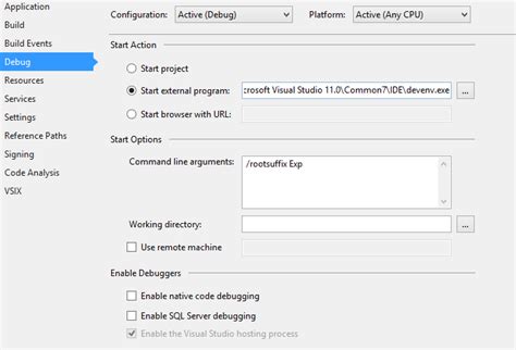 Debugging The Vsix Extension