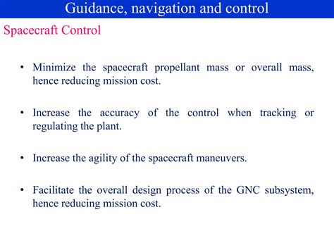 Guidance Navigation And Control Pptx