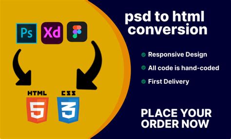 Expertly Transform Your Design Into Responsive Html From Psd By Saeedhasan787 Fiverr
