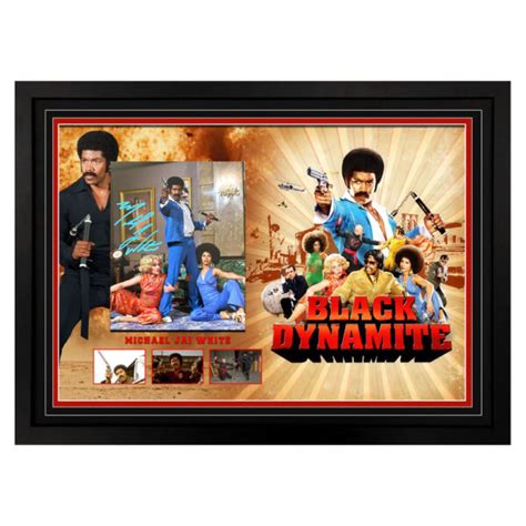 Black Dynamite Michael Jai White Signed And Framed 8x10 Display
