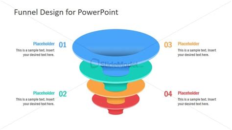 4 Steps Funnel PowerPoint Diagram SlideModel