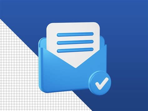 Premium Psd 3d Render Of Read Email Checklist Illustration Icons For Ui Ux Web Mobile Apps