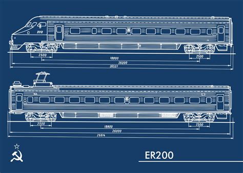 Er200 Soviet Train Poster By Atomic Chinook Displate