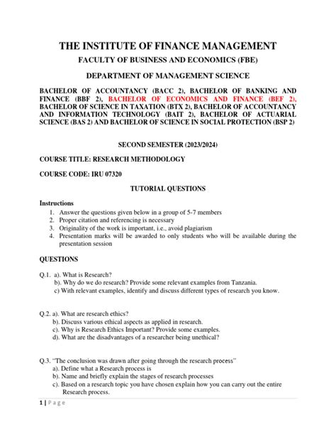Tutorial Questions Msu07401 Pdf Sampling Statistics Hypothesis