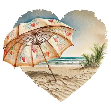 Sunnet Beach Heart 3 Fabric Panel