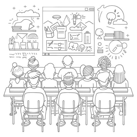 Premium Vector Outline Illustration For Positive Learning Situations