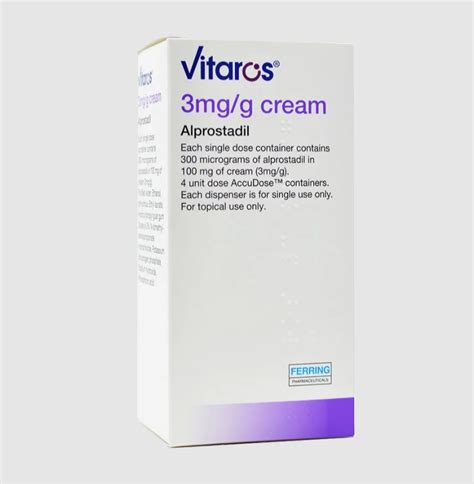 Vitaros Alprostadil Cream Erectile Dysfunction Cream Latest Price