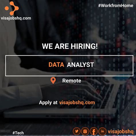 Data Analyst Remote €36800 €75350 Annually Work From Home