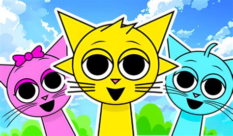 Sprunki Cats დან Apbork ითამაშეთ ონლაინ უფასოდ სერვისზე Yandex Games