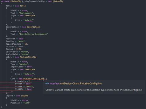Pielabelconfigline Not Usable · Issue 89 · Ant Design Blazorant Design Charts Blazor · Github