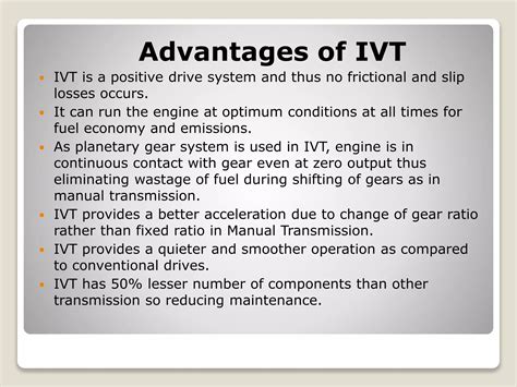 Study Of Infinitely Variable Transmission Pptx