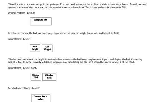 Solved Write A Program To Calculate Your Body Mass Index