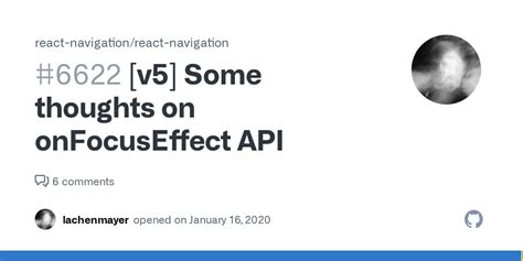 V Some Thoughts On Onfocuseffect Api Issue React Navigation React Navigation Github