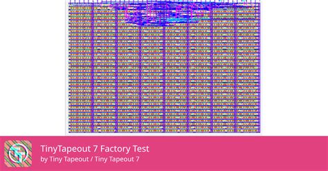 1 Tinytapeout 7 Factory Test Quicker Easier And Cheaper To Make Your Own Chip