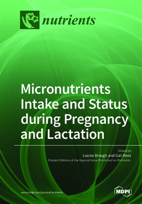 Pdf Micronutrients Intake And Status During Pregnancy And Lactation