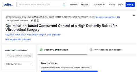 Optimization Based Concurrent Control Of A High Dexterity Robot For Vitreoretinal Surgery