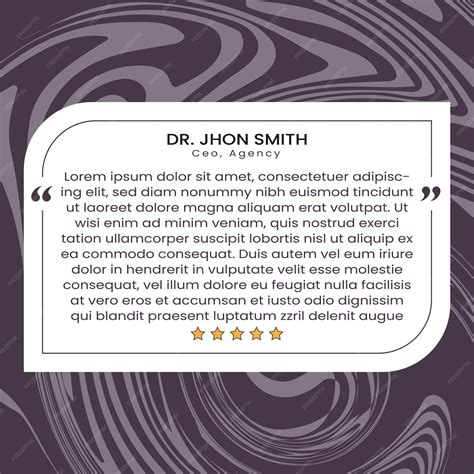 Premium Vector Modern Testimonial Quote Review Post Design Template