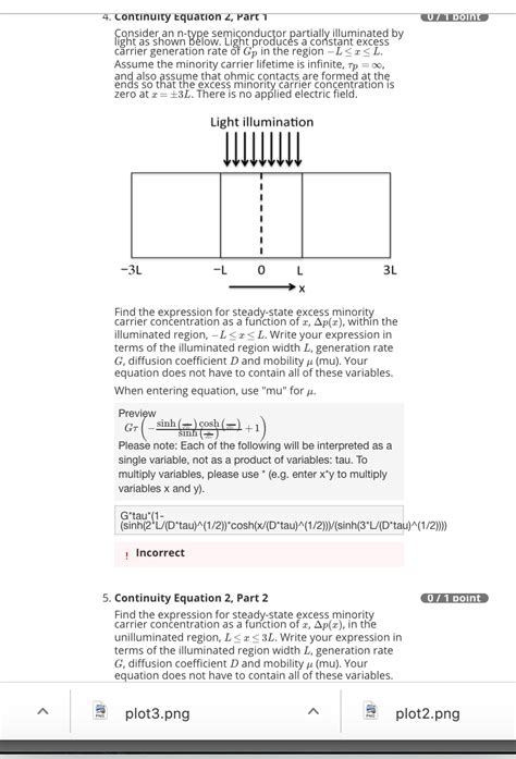 Solved 071 Point 4 Continuity Equation 2 Part 1 Consider