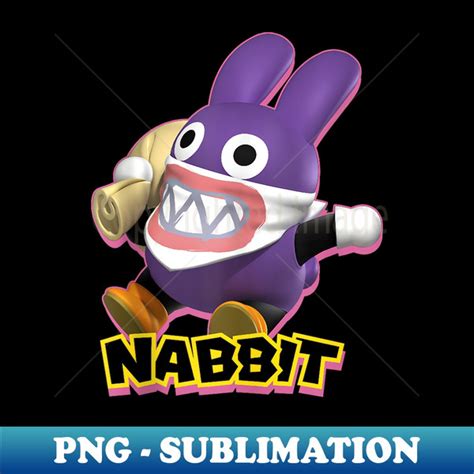 Super Mario Nabbit Action Pose Portrait Logo Png Transpare Inspire Uplift