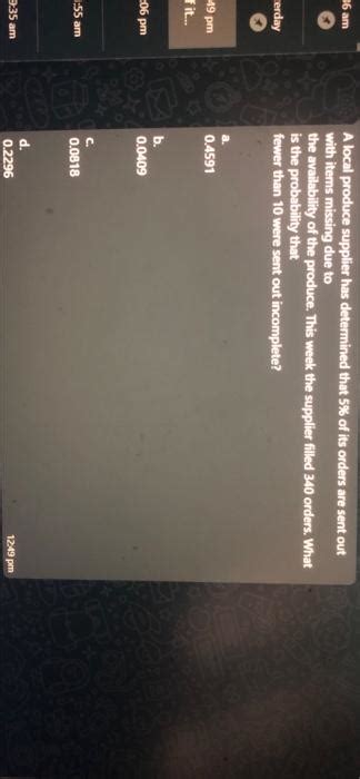 Solved An Experiment Involves Randomly Selecting A Sample Of