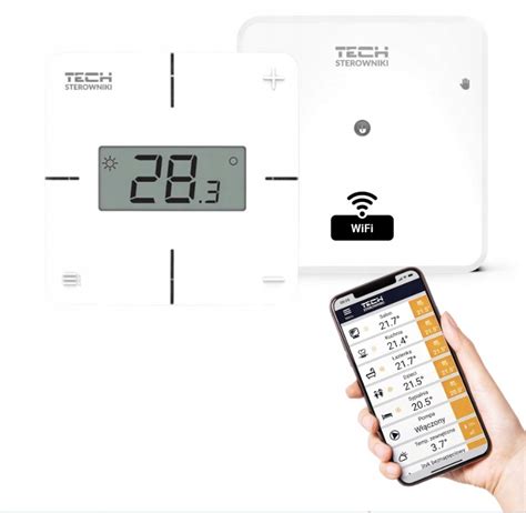 Sterownik Regulator Temperatury Bezprzewodowy Pokojowy Tech T 2x Wi Fi