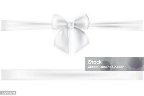 현실적인 활 고 리본 투명 한 배경에 고립입니다 인사말 카드 포스터 또는 책자를 위한 템플릿입니다 벡터 일러스트 레이 션 0명에 대한 스톡 벡터 아트 및 기타 이미지