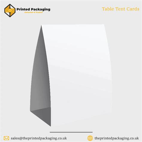 Custom Table Tents Printing The Printed Packaging UK