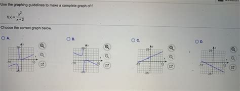 solved use the graphing guidelines to make a complete graph