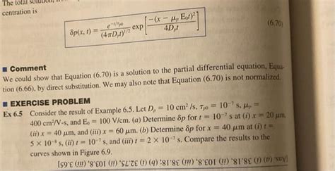 Solved δp x t πDpt e ppexp Dpt xμrE t Comment Chegg
