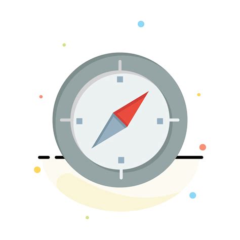Navigation Direction Compass Gps Abstract Flat Color Icon Template
