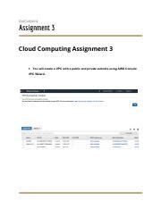 Cloud Computing Assignment 3 Pdf Cloud Computing Assignment 3 Cloud Computing Assignment 3 1