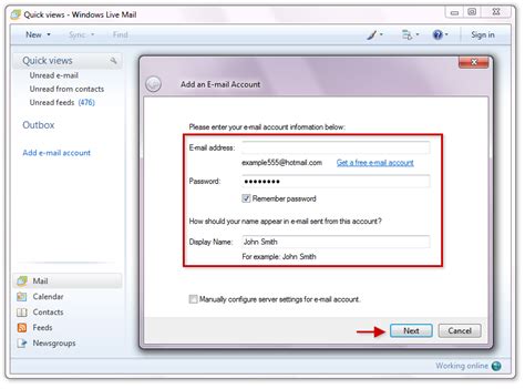 Windows Live Pop3 Setup Sitevision Inc