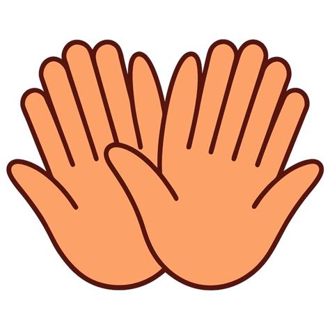 Hands Flat Vector Illustration On A White Background Premium Ai