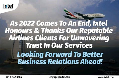 Ixtel Technologies On Linkedin Ixtel Extends Heartfelt Thanks To Our Honorable Airlines Clients