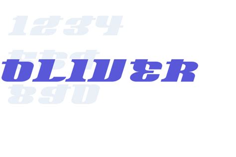 Oliver Font Free [download Now]