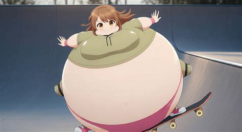 Inflated Anime Girl Skateboarding By Kingdab28 On Deviantart