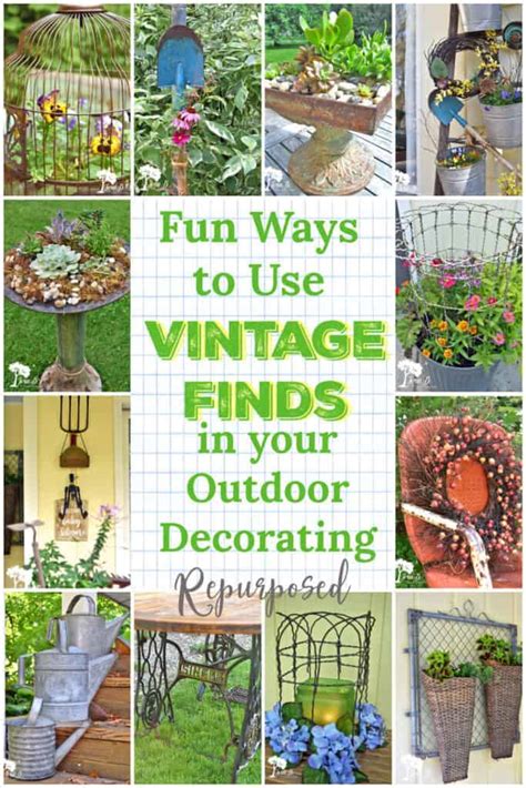 Fun Ways To Use Vintage Finds In Your Outdoor Decorating Lora B