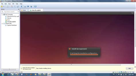 สอนลงระบบปฎิบัติการลินุกซ์ Linux ด้วยโปรแกรมจำลองวินโดว์ Youtube