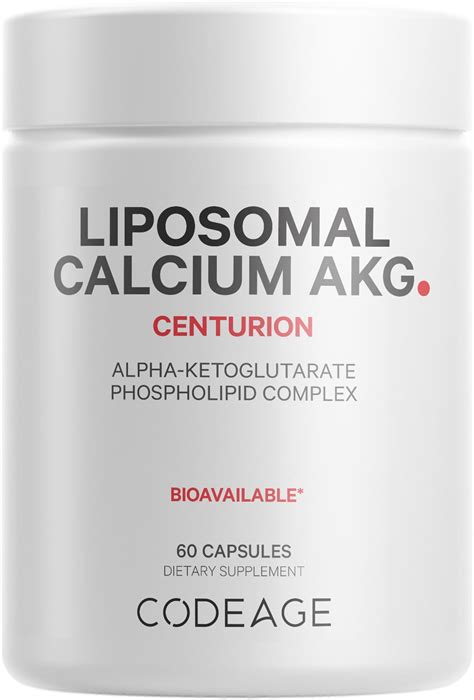 Codeage Liposomal Calcium Akg Supplement Pure Alpha