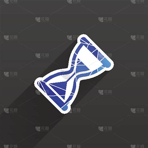 沙漏。矢量插图图标时间手表等待时钟