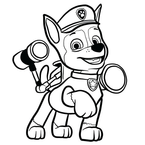 Paw Patrol Chase Coloring Pages Free Printable Coloring Sheets Hot Sex Picture