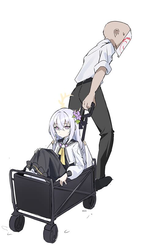 Sensei Doodle Sensei And Azusa Blue Archive Drawn By Tamago Eva Danbooru