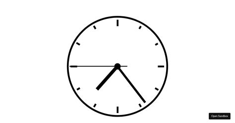 Analog Clock Codesandbox
