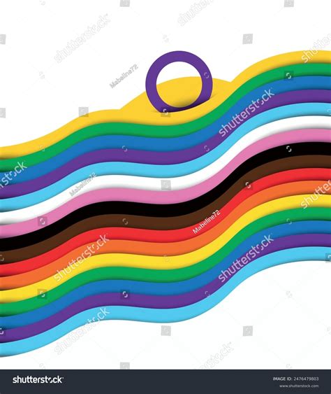 Intersex Progress Pride Flag Wave New Stock Vector Royalty Free Shutterstock