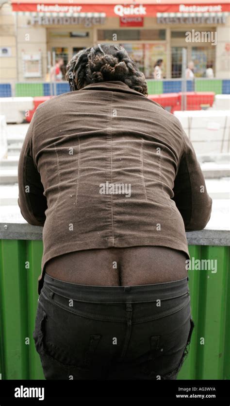 Noir Les Fesses De Lhomme Photo Stock Alamy